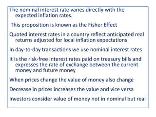 International fisher effect | PPTX