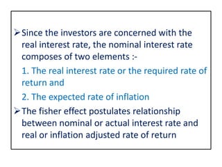 International fisher effect | PPTX