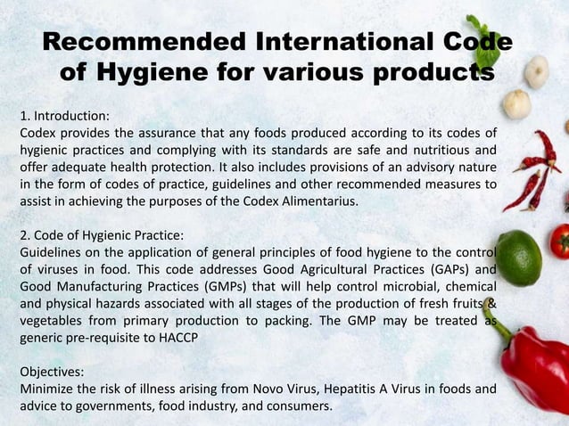 International food standards and regulation | PPTX | Food Industry ...