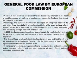 International food standards and regulation | PPTX