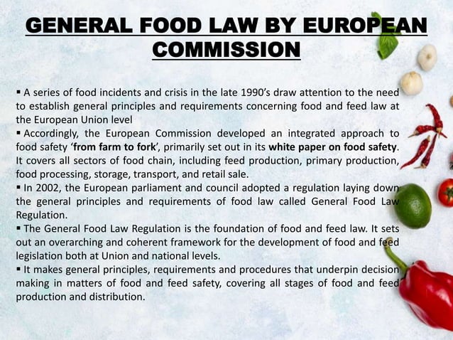 International food standards and regulation | PPTX | Food Industry ...