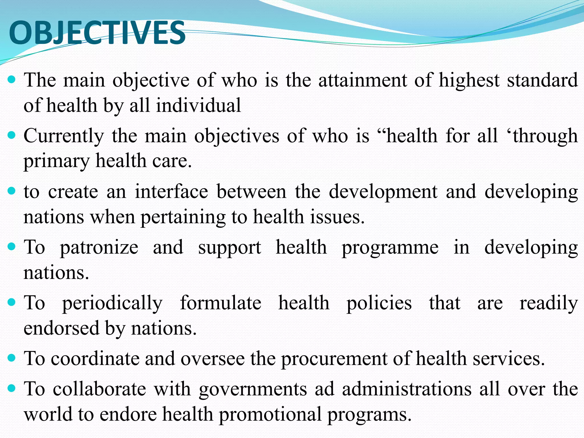 International health agency | PPTX