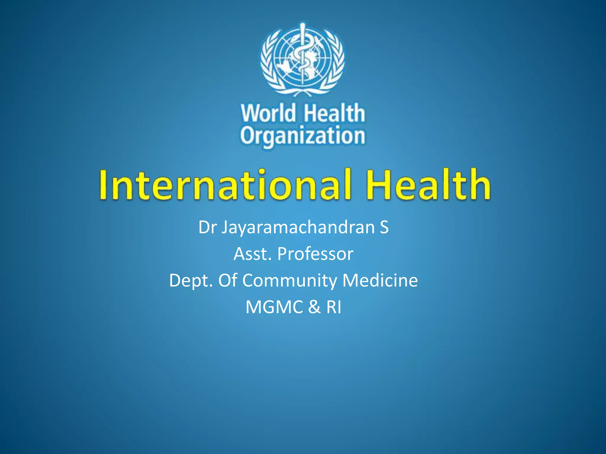 International health new | PPTX