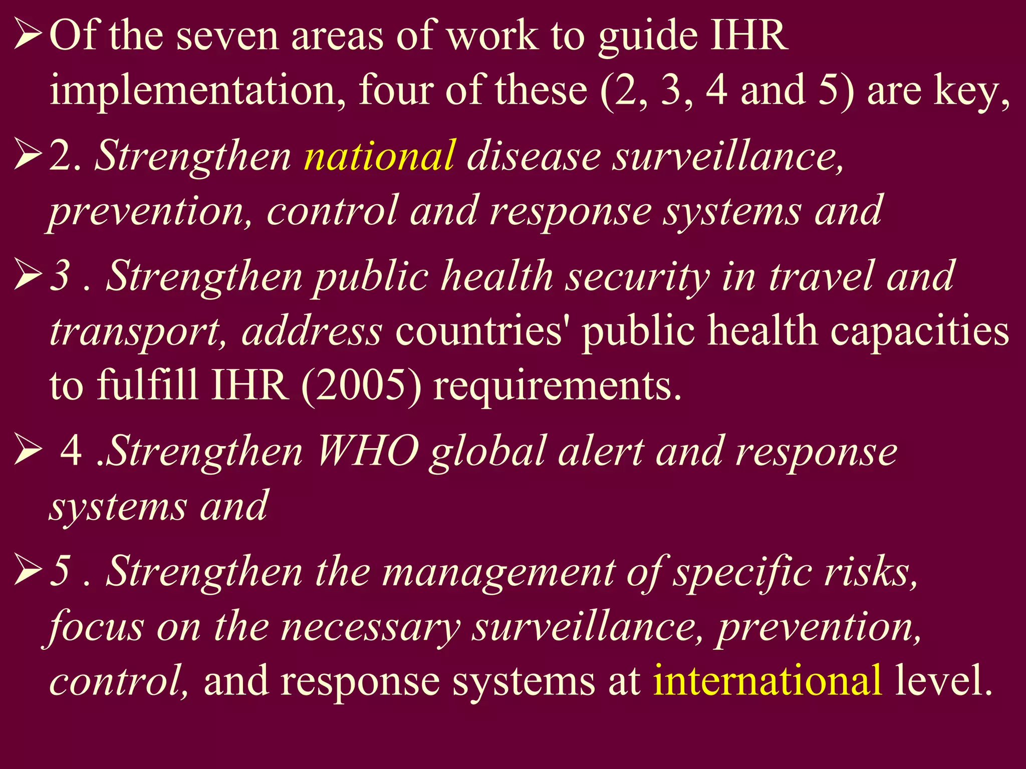 International health regulation | PPTX