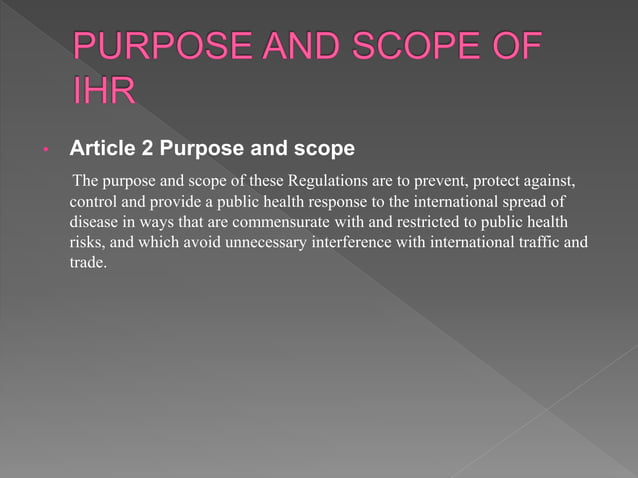 International health regulation | PPTX