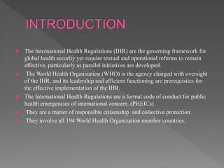 International health regulation | PPTX