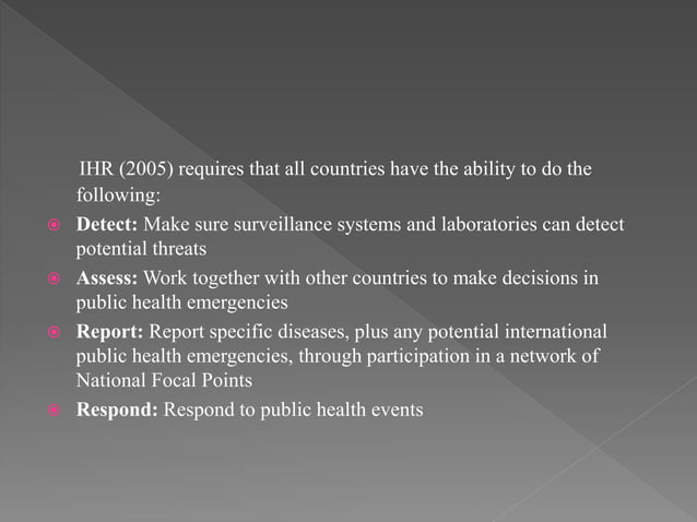 International health regulation | PPTX