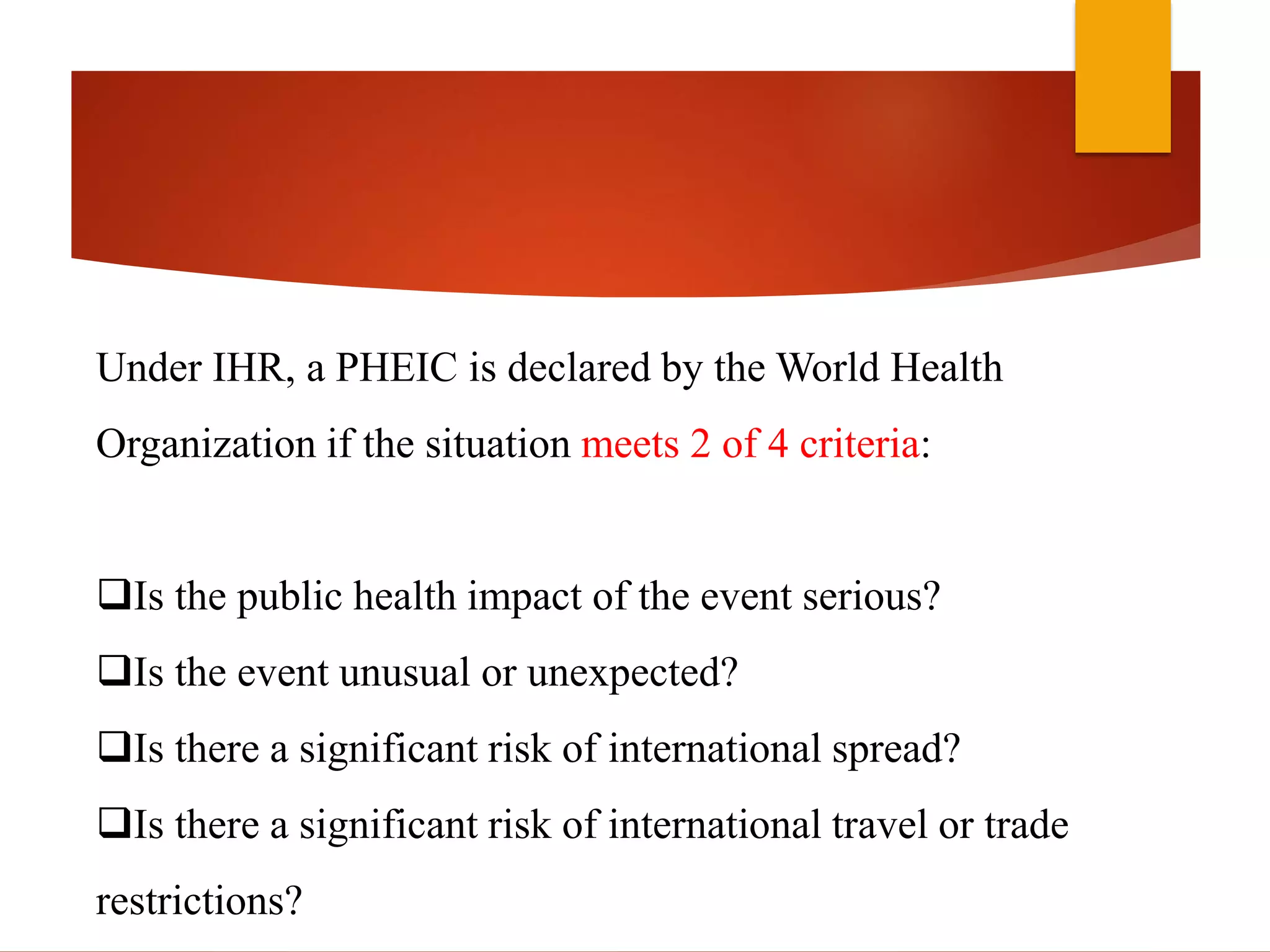 International health regulations | PDF