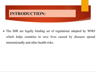 International health regulations | PPT