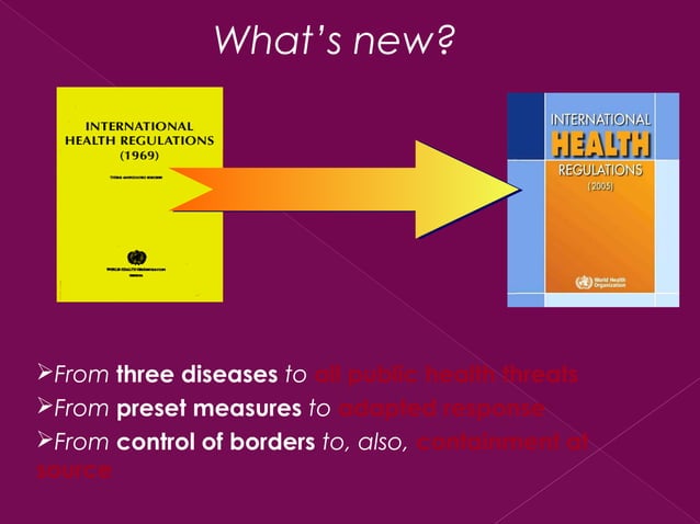 International health regulations(ihr).pptx | Infectious Diseases ...