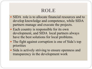 International health agencies (danida & sida) | PPTX