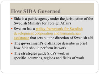 International health agencies (danida & sida) | PPTX