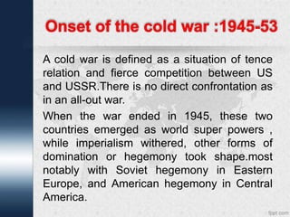 International history 1945 1990 | PPSX