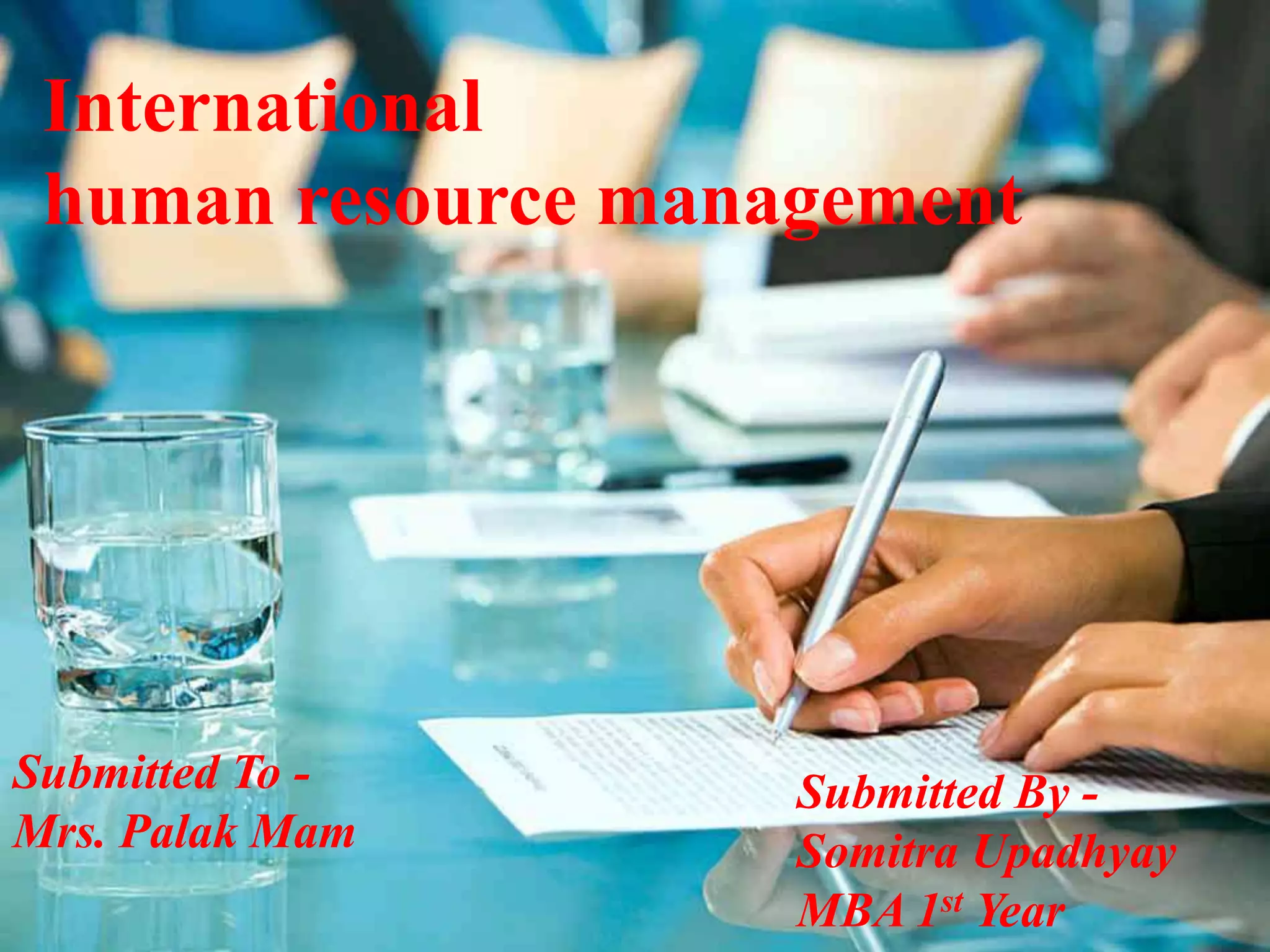 International HRM | PPTX | Human Resources | Business