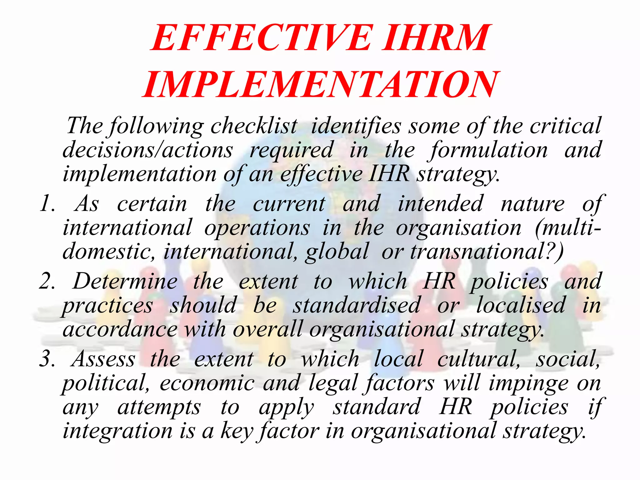 International HRM | PPTX