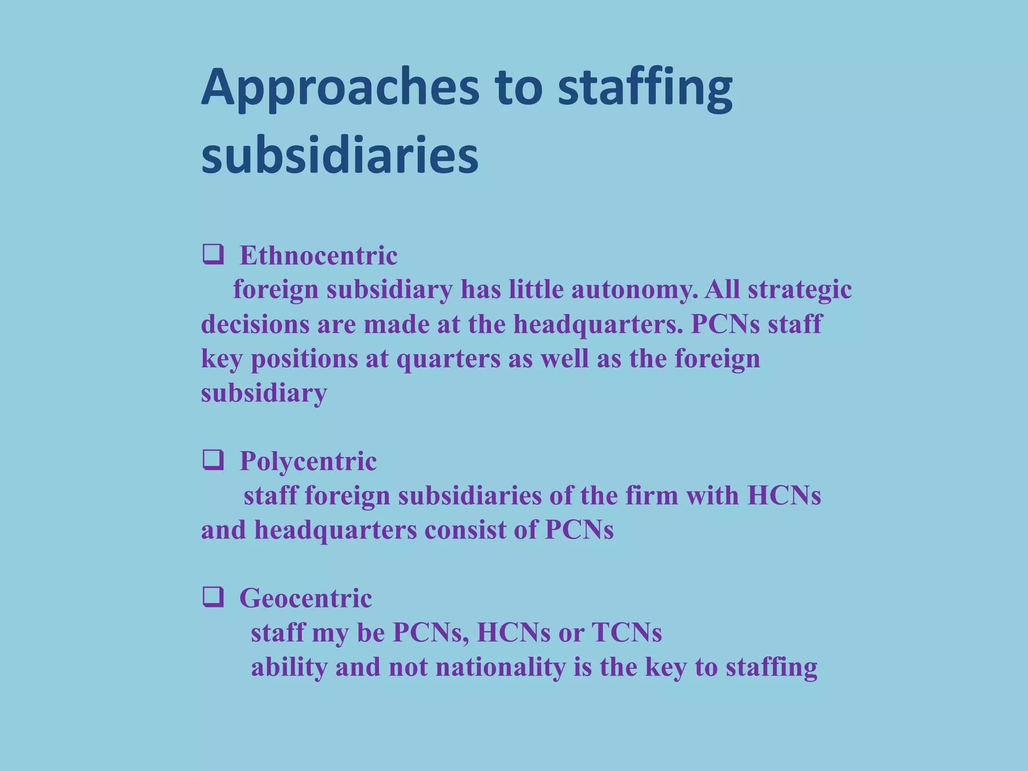 International human resource management | PPTX