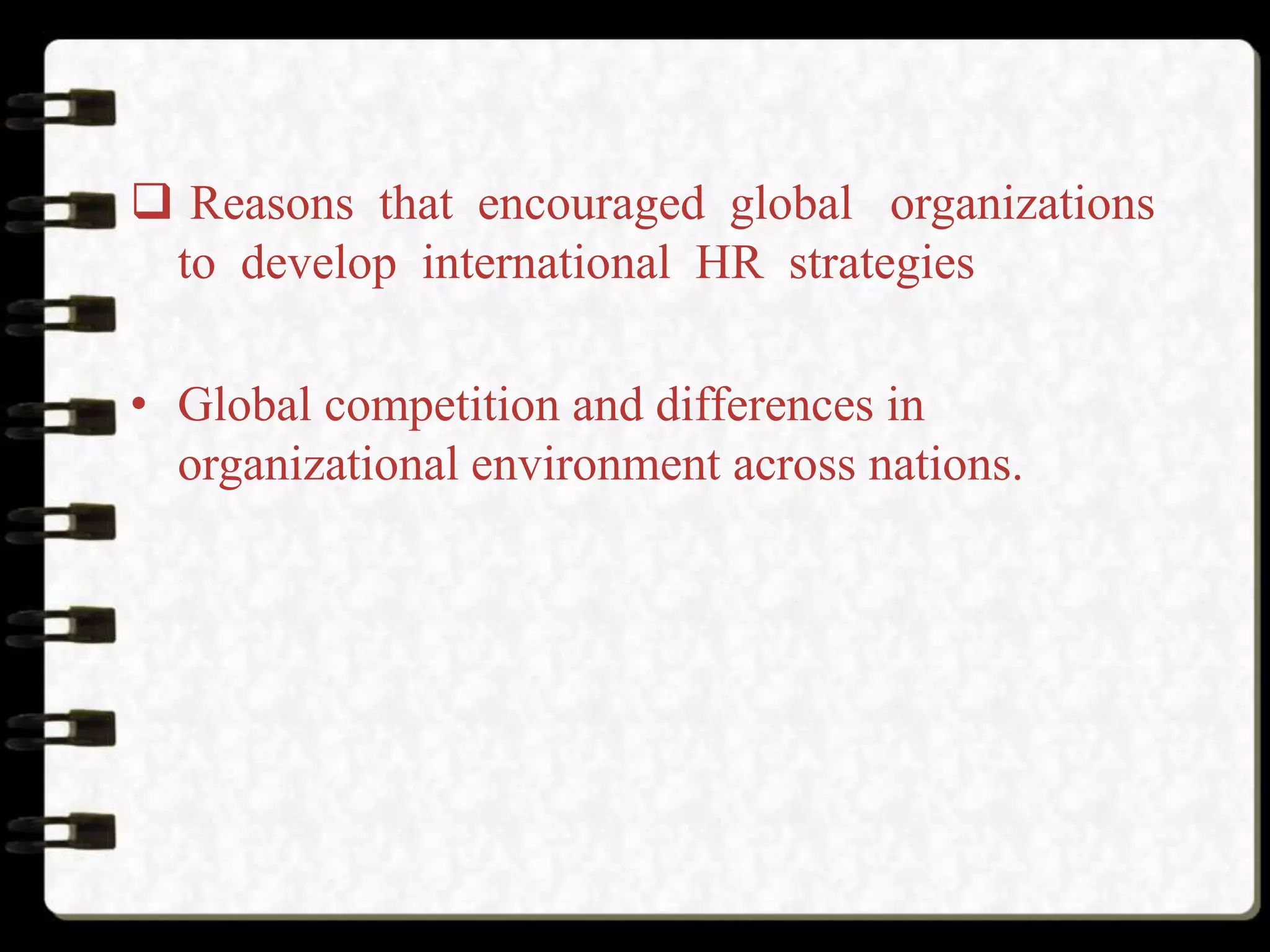 International human resource management | PPTX