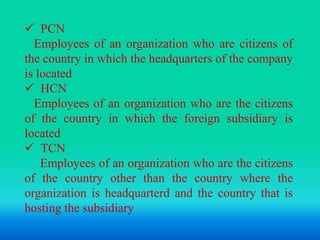 International human resource management | PPTX