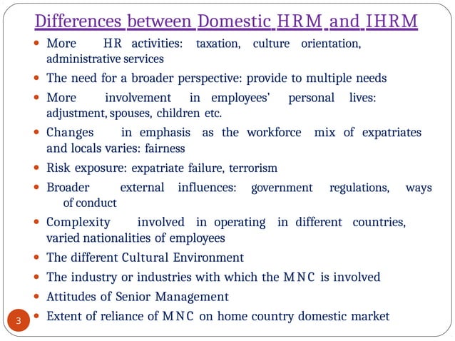 International HRM for business Students. | PPT