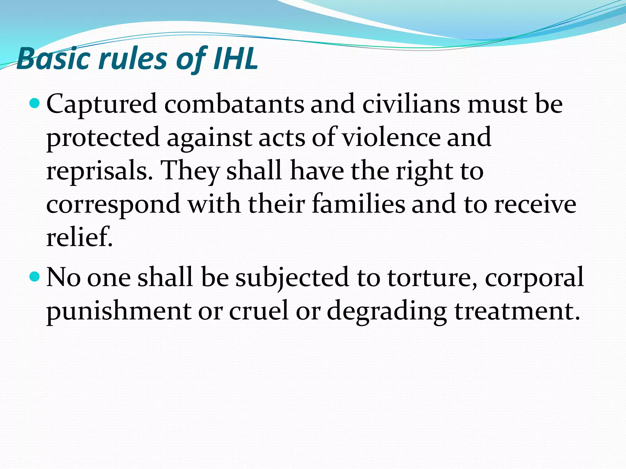 International Humanitarian Law | PPTX