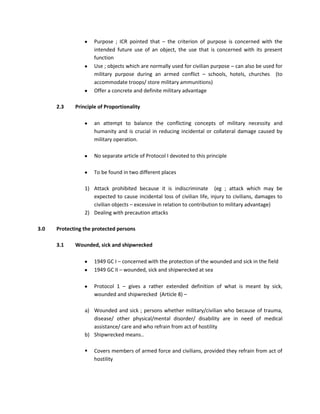 International humanitarian law | DOCX