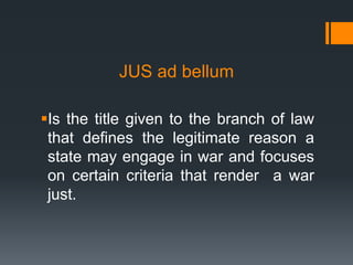 International Humanitarian Law Lecture 1- Glossary and Definitions of ...