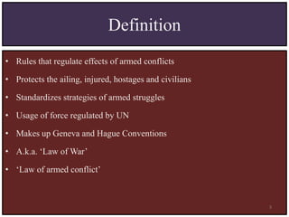 International humanitarian law presentation | PPTX