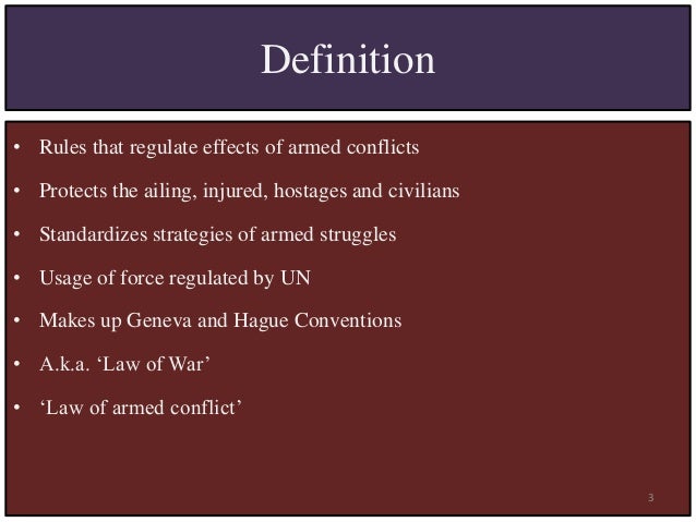 Types of armed conflict in international humanitarian law - macrogasm