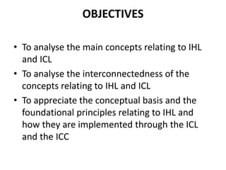 International humanitarian law (ihl) | PPTX