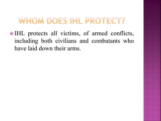 International Humanitarian Law Lecture 2 - The basic concepts and ...