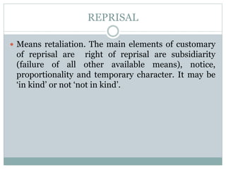 Reprisal Definition