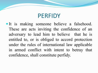 Perfidy Definition
