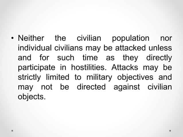International Humanitarian Law Lecture 6 - Core Principles of IHL | PPTX