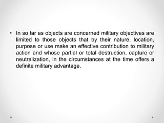 International Humanitarian Law Lecture 6 - Core Principles of IHL | PPTX