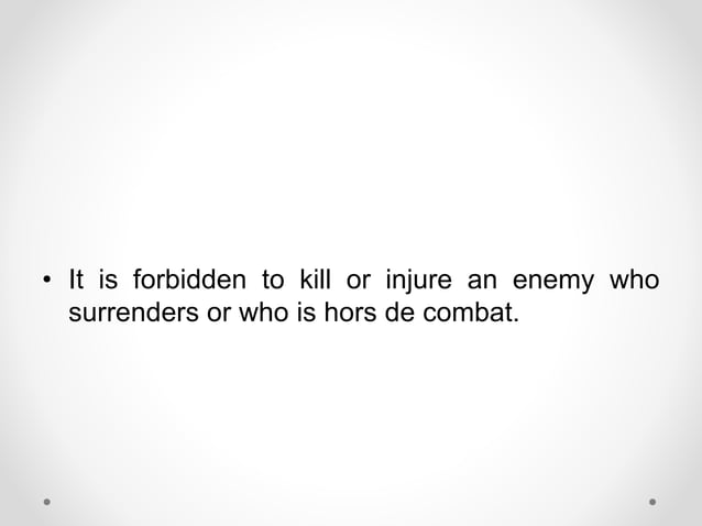 International Humanitarian Law Lecture 6 - Core Principles of IHL | PPTX