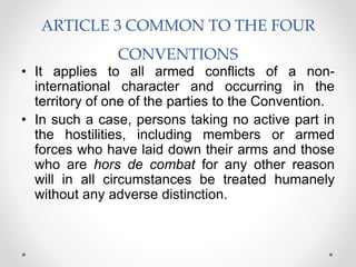 International Humanitarian Law Lecture 6 - Core Principles of IHL | PPTX