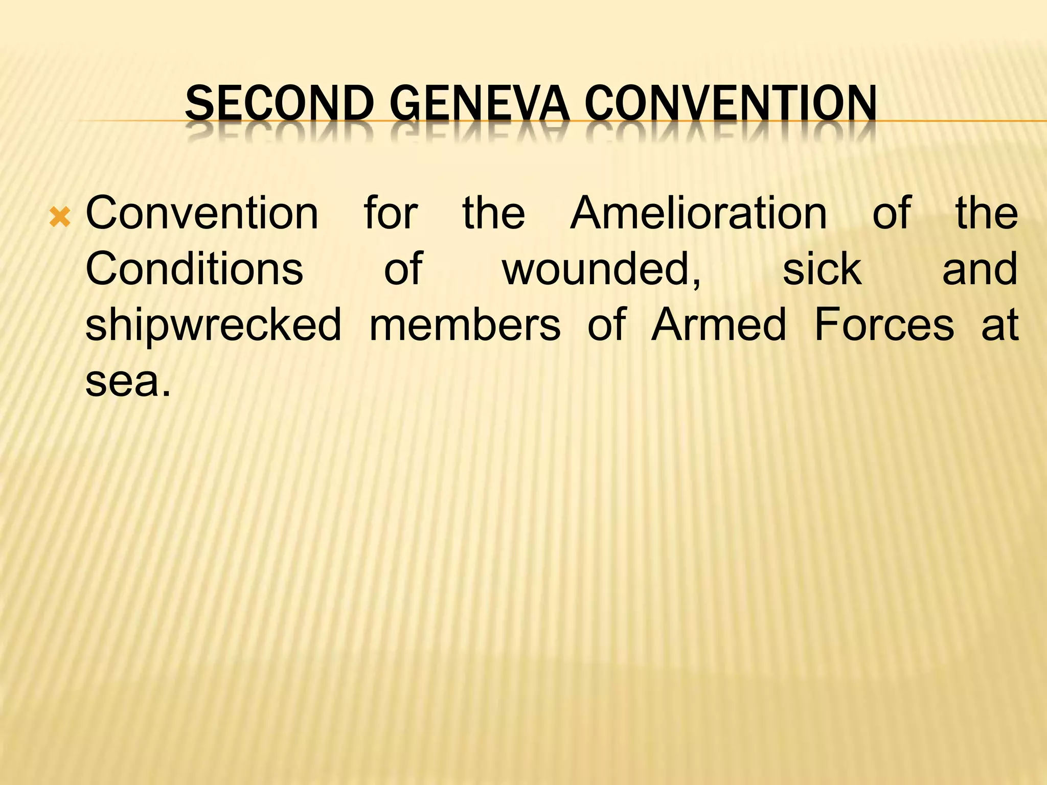 International Humanitarian Law Lecture 8 - Sources of IHL | PPTX