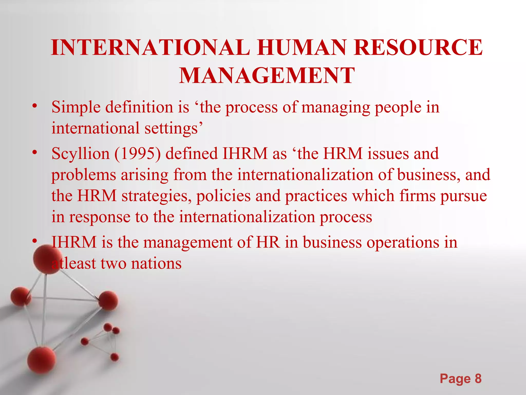 International human resource management | PPT