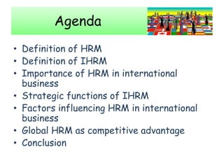 international human resource management | PPTX