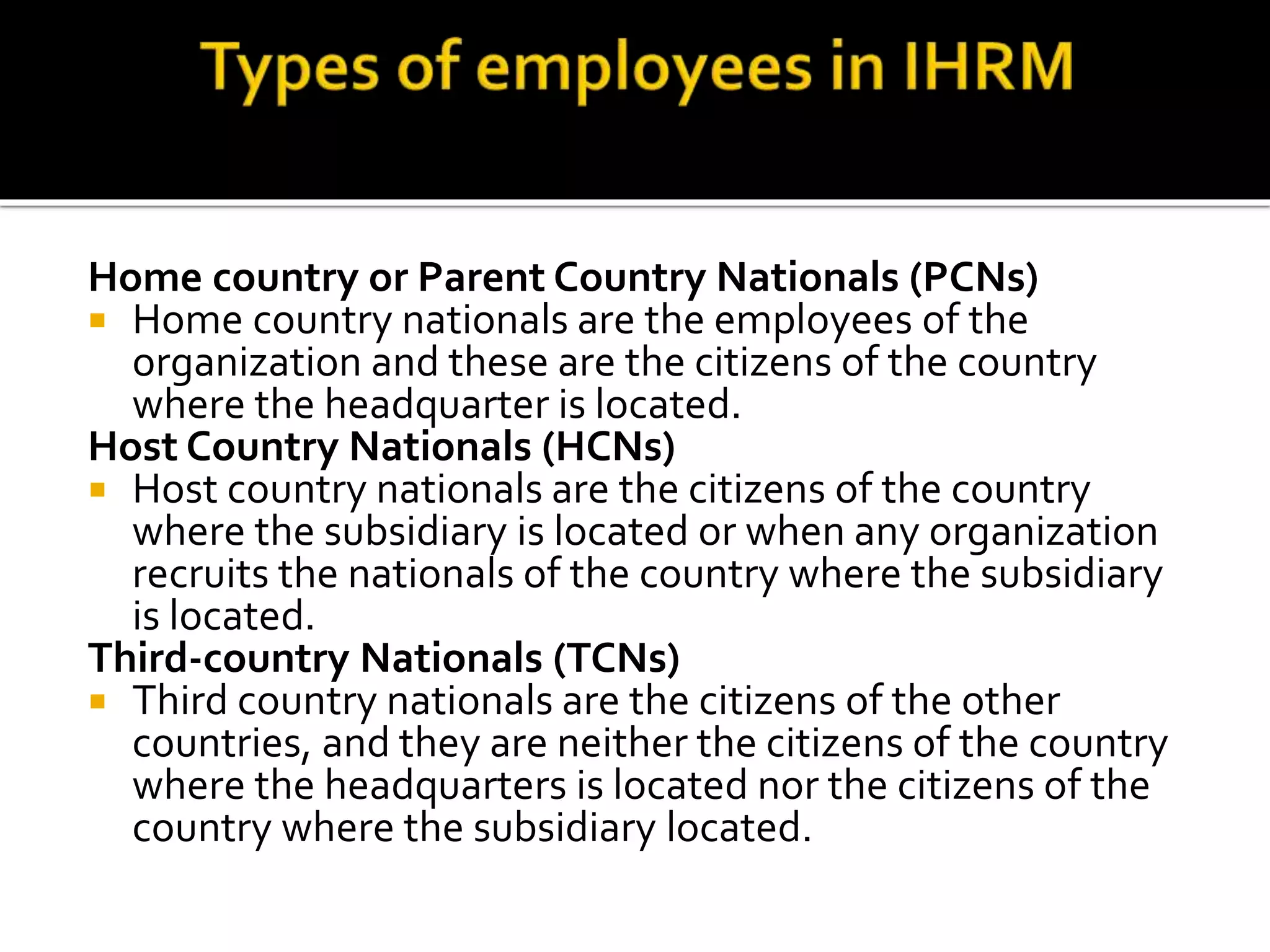 International human resource management | PPT