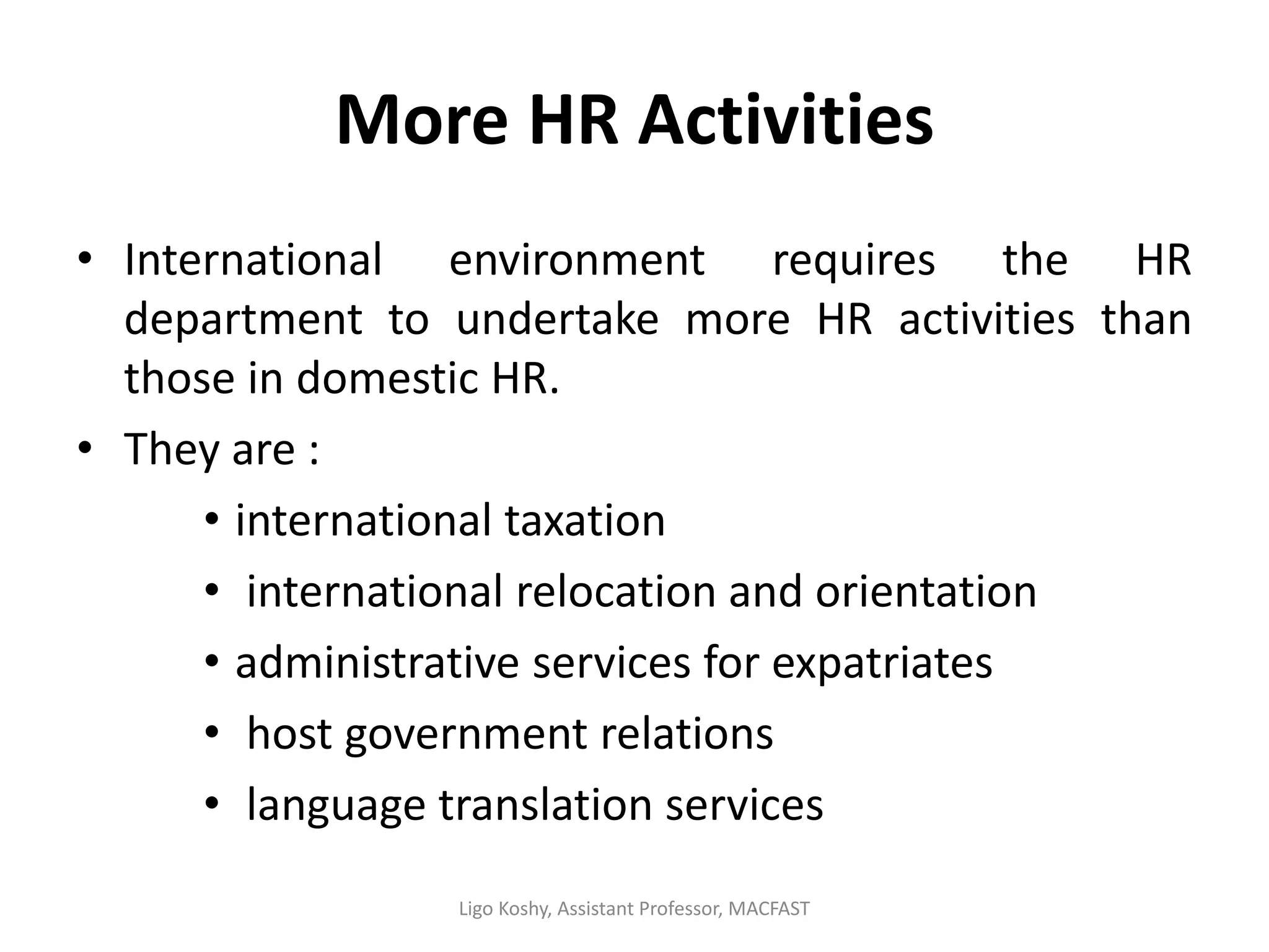 International human resource management ihrm | PPTX