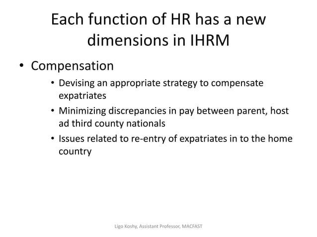 International human resource management ihrm | PPTX | Human Resources ...
