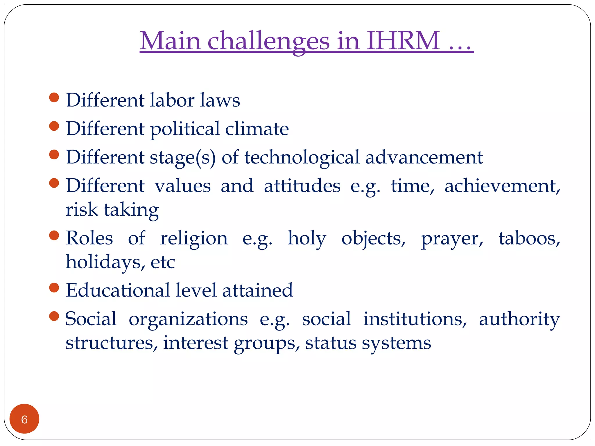 International Human Resources Management | PPT