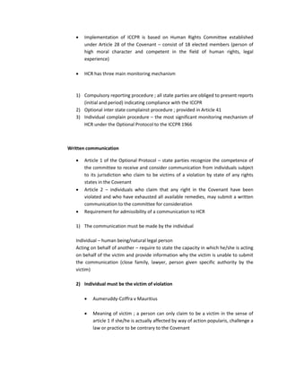 International human rights law | DOCX