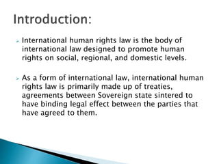 International human rights law | PPTX