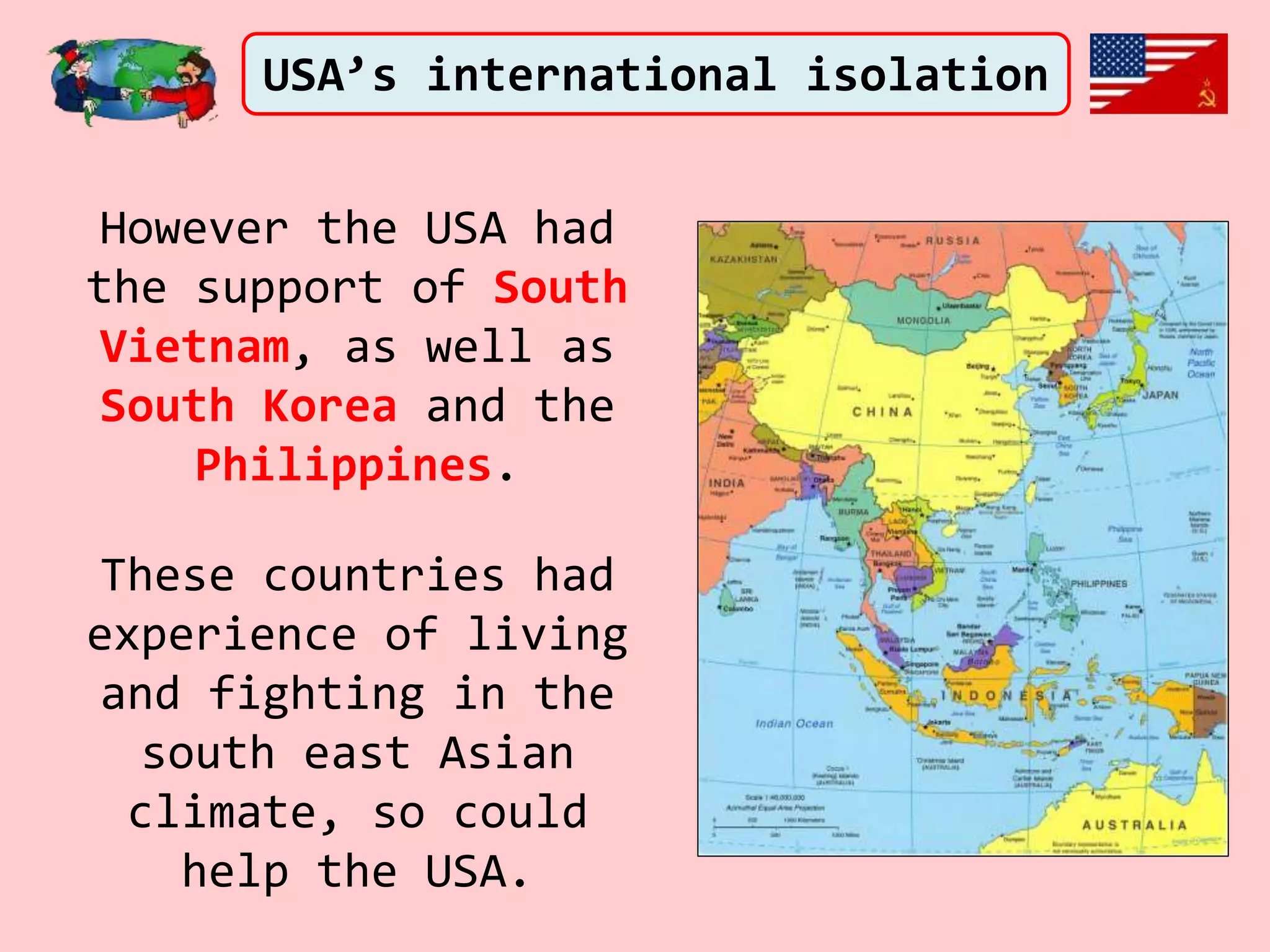 Reasons the USA lost the vietnam war - USA's international isolation | PPT