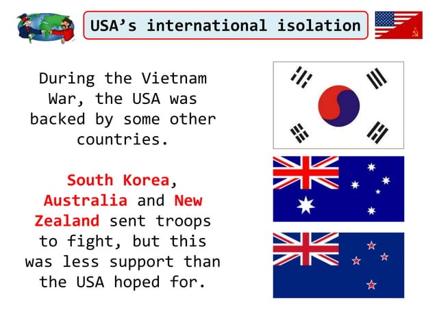 Reasons the USA lost the vietnam war - USA's international isolation | PPT