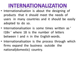 Internationalization | PPTX