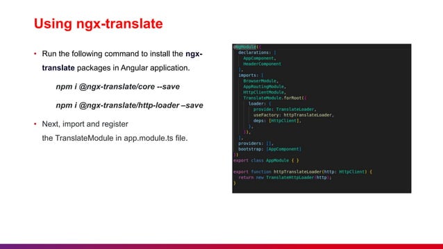 Internationalization In Angular Presentation Ppt