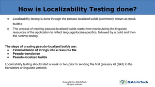 What is Internationalization & Localization Testing? | PDF